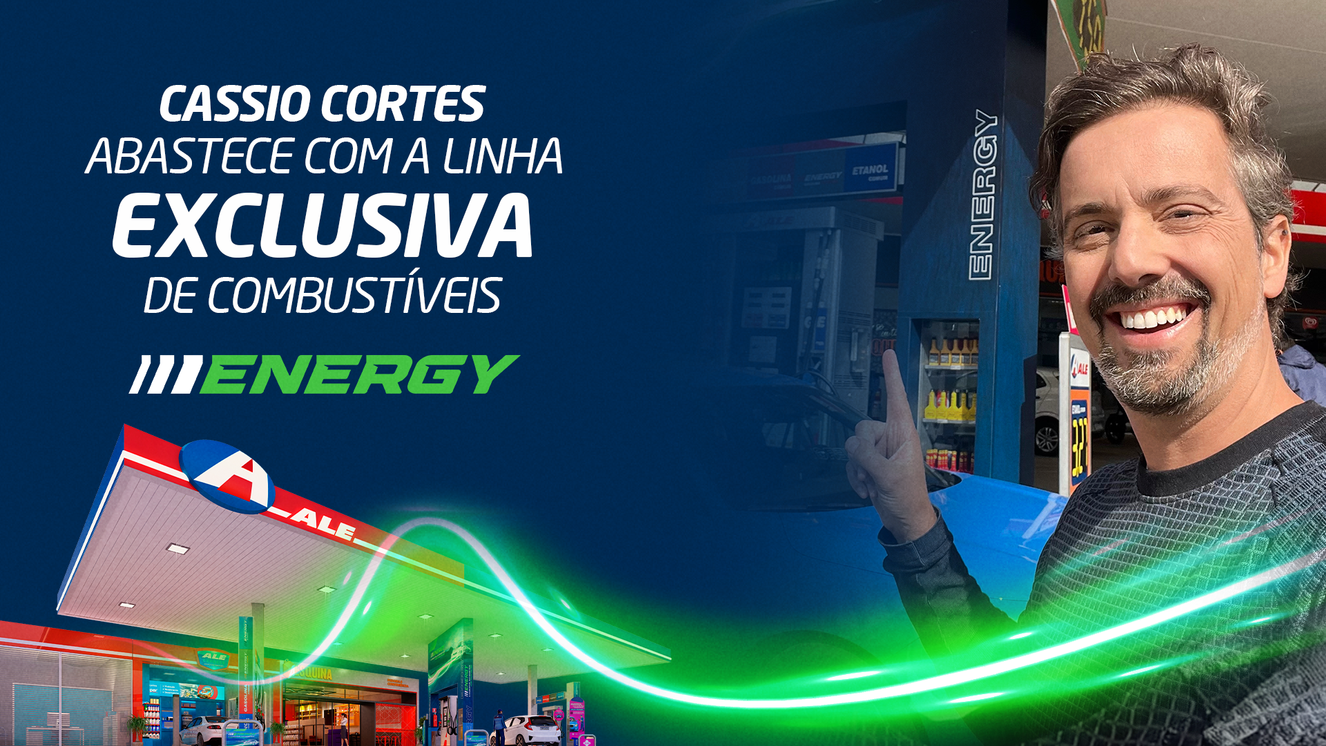Cassio Cortes abastece com a linha de combustíveis Energy | ALE ...